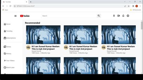 Suneel Kumar Neelam On Linkedin Youtubeclone Videosharingplatform Techinnovation