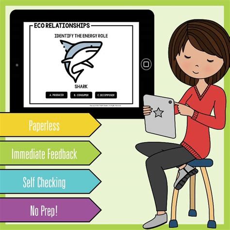 Ecological Relationships Digital Task Cards Activity Science Boom Cards™