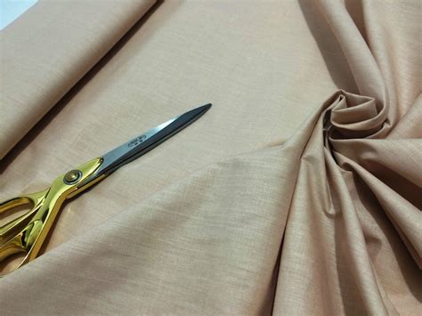 Pale Peach Double Width 100 Cotton Sheeting Fabric Material