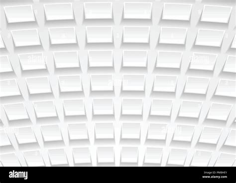 Abstract White Tech Paper Squares Background Geometric Corporate Vector Template Illustration