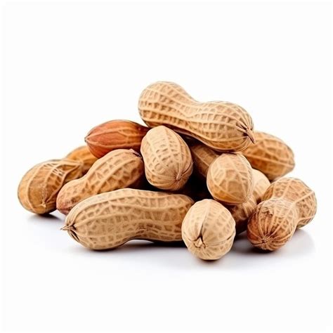 Premium Ai Image Peanuts On White Background
