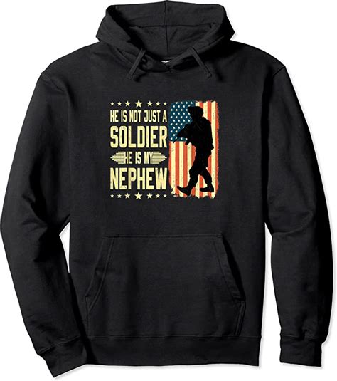 Cool My Nephew Is A Soldier Hero Proud Army Aunt Uncle Military T