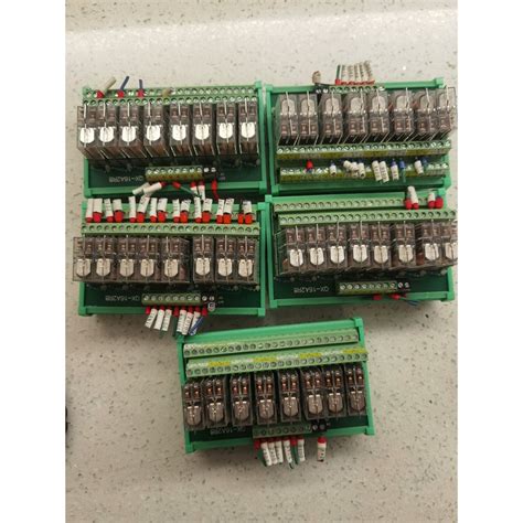 The 8 Way Relay Module Omron Controls The Plc Amplification Board Relay Omron 5a Shopee