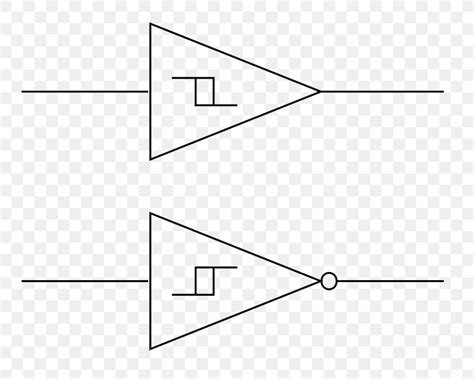 Schmitt Trigger Comparator Electronic Symbol Electronics Electronic
