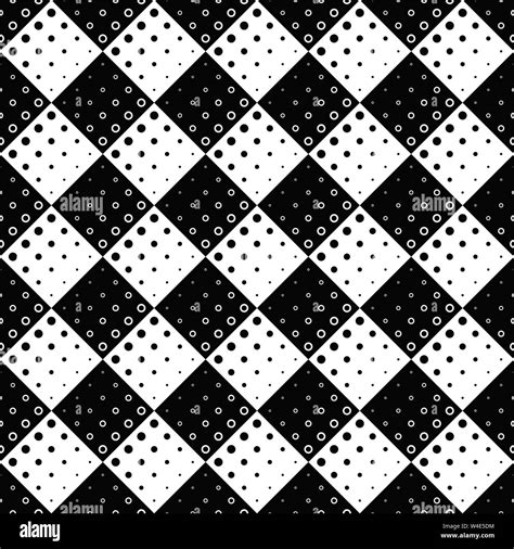 Geometrical Monochrome Circle Pattern Background Black White Vector Graphic From Dots And
