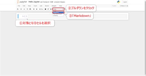 Python初心者向けJupyter NotebookでセルにMarkdown記法で入力する方法 隣IT