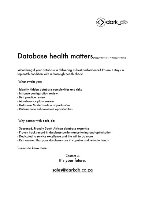 Darkdb On Linkedin Darkdb Sqlserver Sqldba Sqlhealth
