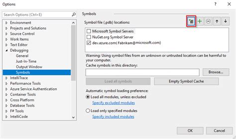 Debug With Symbols In Visual Studio Azure Artifacts Microsoft Learn