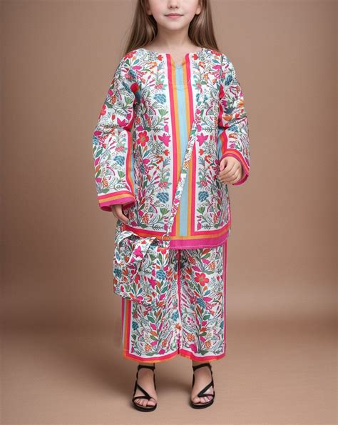 Girls 2 Piece Suit With Bag Polkadots