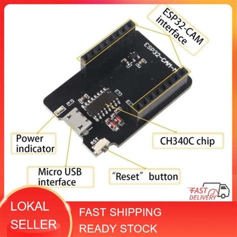 jual downloader esp32 cam programmer ch340 ov2640 development board di