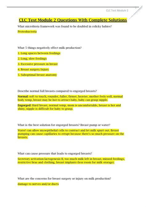 CLC Test Module Questions With Complete Solutions CLC Stuvia US