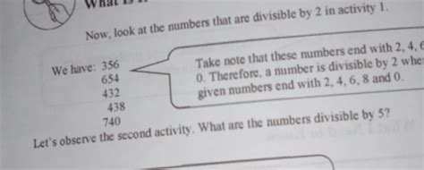 Solved What Is Now Look At The Numbers That Are Divisible By 2 In