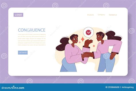 Authenticity Web Banner Or Landing Page Congruence And Consistency