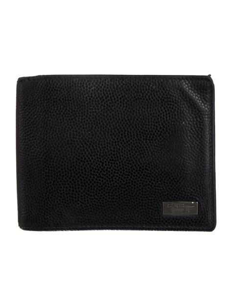 Salvatore Ferragamo Leather Wallet Blue Wallets Accessories Sal405032 The Realreal