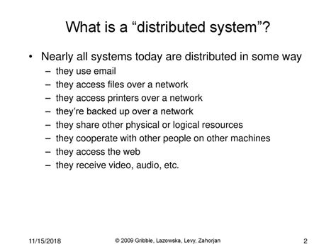 cse 451 operating systems autumn 2009 module 23 distributed systems