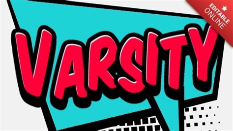 Varsity Text Effect Generator