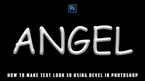 How To Make Text Look 3d Using Bevel In Photoshop Bevel Adobe