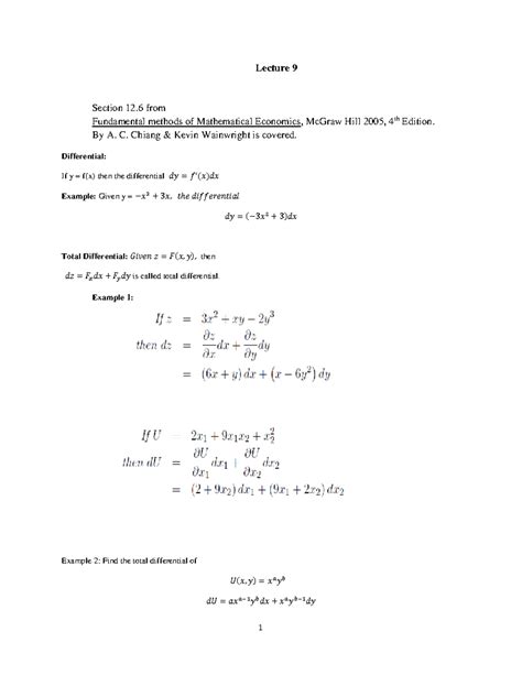 part i lectures 9 11 lecture 1 lecture 9 section 12 6 from