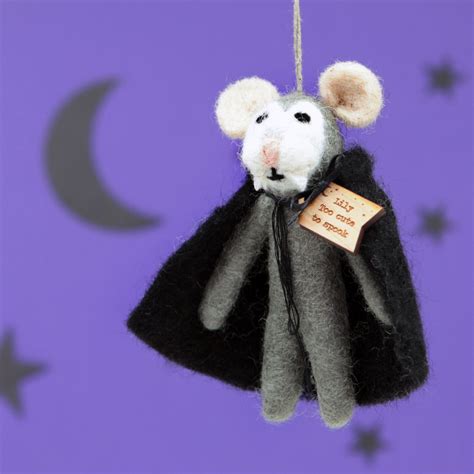 Felt Vampire Mouse Hanging Decoration Postbox Party