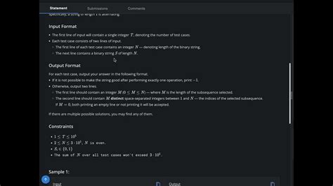 Codechef Starters130 Division 3 Good Binary String Youtube