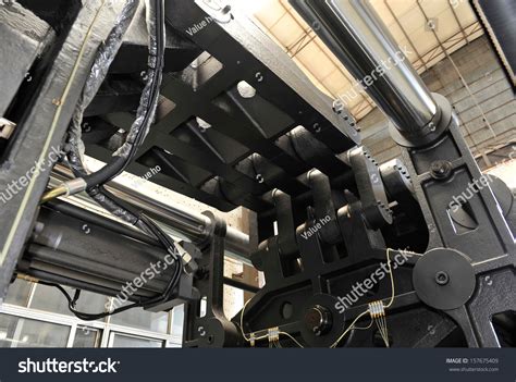 Closeup Injection Molding Machine Locked Mode Stock Photo Edit Now