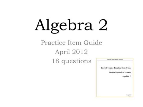 PPT Algebra PowerPoint Presentation Free Download ID