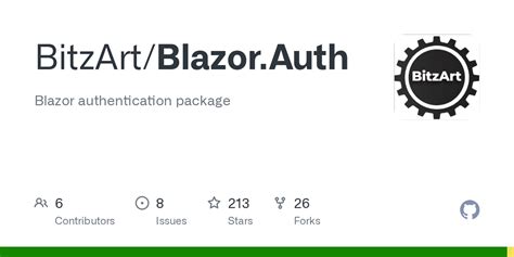 Github Bitzartblazorauth Blazor Authentication Package