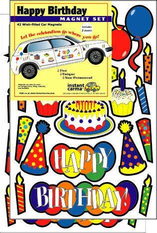 Happy Birthday Car Magnet Happy Birthday Stickers Happy Birthday