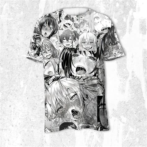 Ahegao Notice Me Senpai T Shirt Anime Shirt Otaku Lewd Shirt Anime T