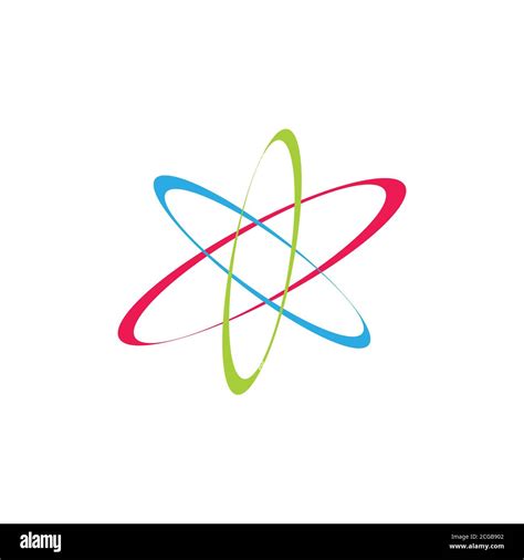 Abstract Circle Atomic Simple Curves Logo Vector Stock Vector Image And Art Alamy