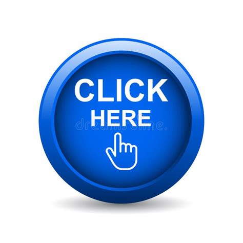 Click Here Button Stock Vector Illustration Of Customer 127108905