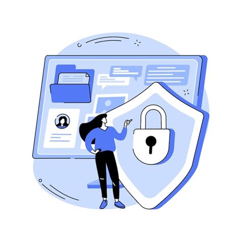 Premium Vector Information Privacy Abstract Concept Vector Illustration