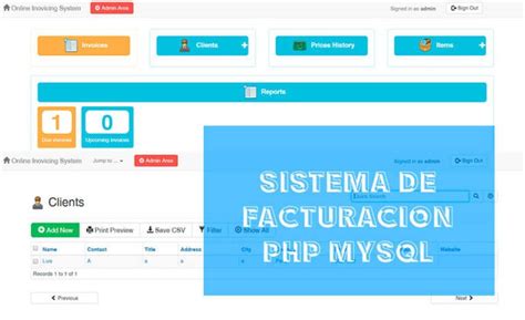 Sistema De Facturación En Php Y Mysql Codigo Fuente