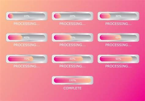 Game Progress Bar Vector Art Icons And Graphics For Free Download