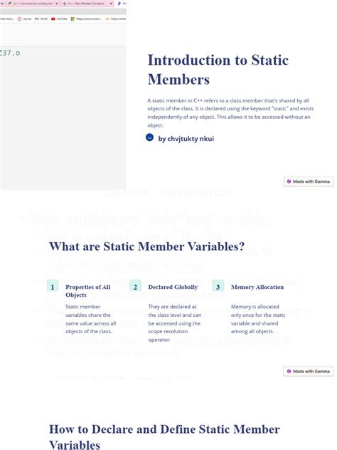 Static Member Pdf Scope Computer Science Class Computer