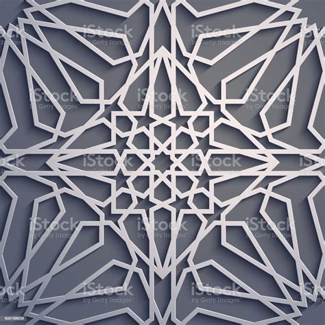 보라색 배경입니다 이슬람 장식 벡터 페르시아어 장식입니다 3d 라마단 이슬람 라운드 패턴 요소입니다 기하학적 원형 장식 아랍어