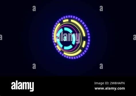 Motion Trendy Graphic Loading Indicator Futuristic Technology Interface Element With Glowing