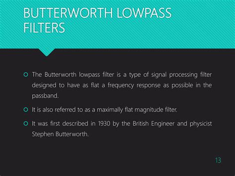 Image Smoothing Using Frequency Domain Filters Pptx