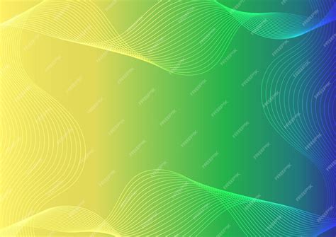 Premium Vector Dynamic Abstract Background With Lines Objects And Gradient Colors