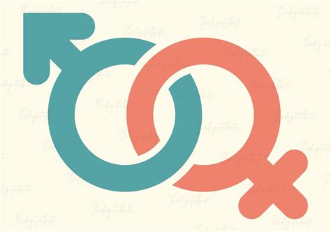 Gender Symbols Png Male And Female Icons Png Digital Cut Files Vector Files Gender Love Png