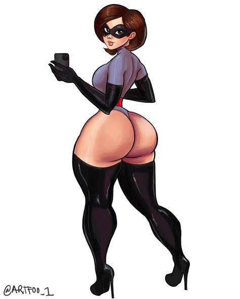 Rule 34 Artfoo 1 Big Ass Helen Parr Hourglass Figure Smooth Skin The