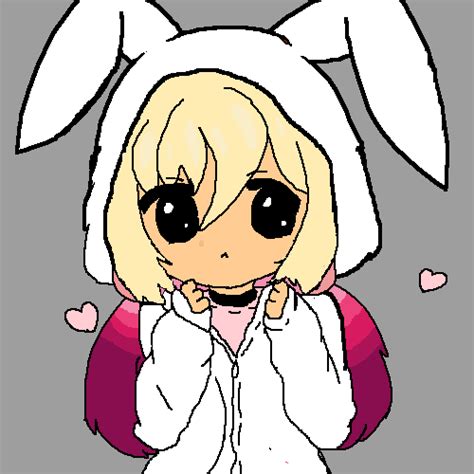 Pixilart Cute Bunny Girl By Diamondglass3