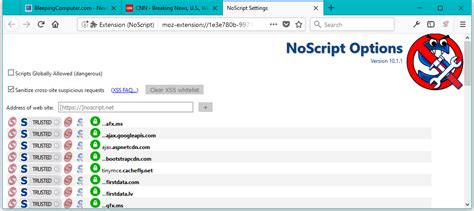 Noscript Add On Updated For Firefox 57 And The New Webextensions Api