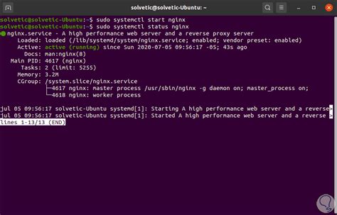 cómo instalar servidor web nginx en ubuntu 20 10 solvetic