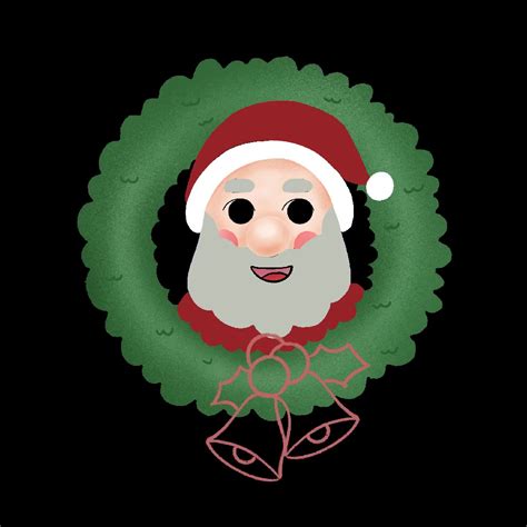 กว่าจะมาเป็นพวงหรีดคริสต์มาส 1 พวง วาดพวงหรีดกับแซนต้า 1 ภาพ งานละเอียดมาก Layerเต็ม 😅 ต้องแยก