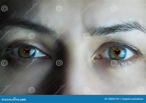 Heart Pupils Woman Stock Image Image Of Concept Iris 138591761