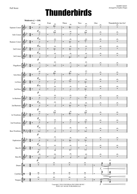 Thunderbirds Brass Band Digital Sheet Music Sheet Music Plus