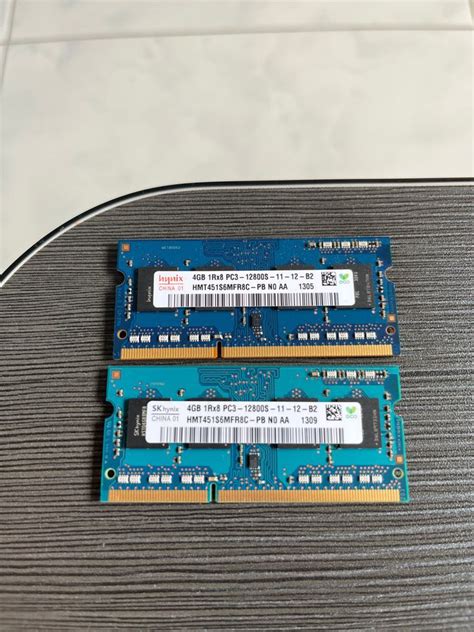 Sk Hynix Ddr3 4gb X2 Laptop Ram Computers And Tech Parts And Accessories