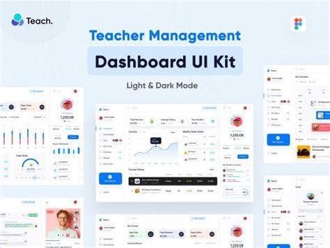 Teacher Management Dashboard Ui Kit Design Artofit