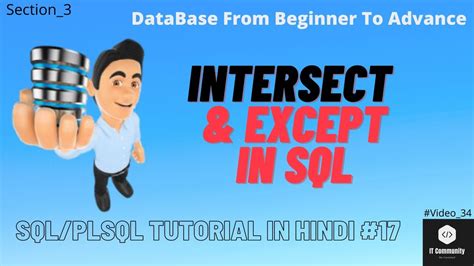 Intersect Except Intersect In Sql Except Is Sql Intersect
